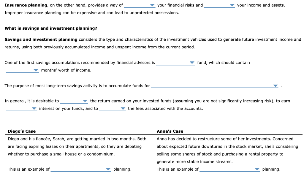 Personal Financial Plan Example