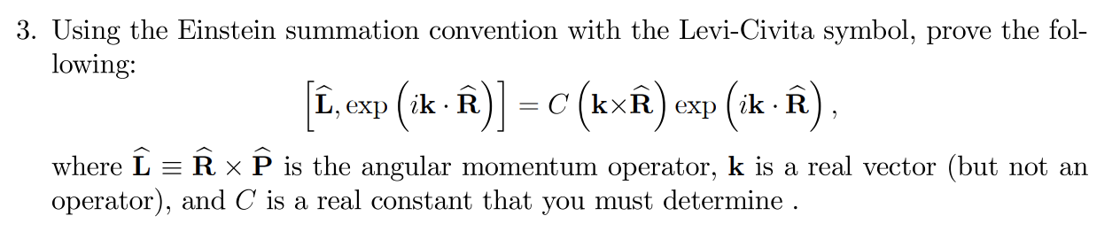 Solved 3. Using the Einstein summation convention with the | Chegg.com