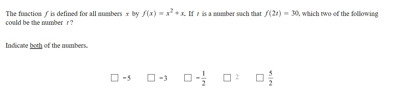 Solved The function f is defined for all numbers x by | Chegg.com