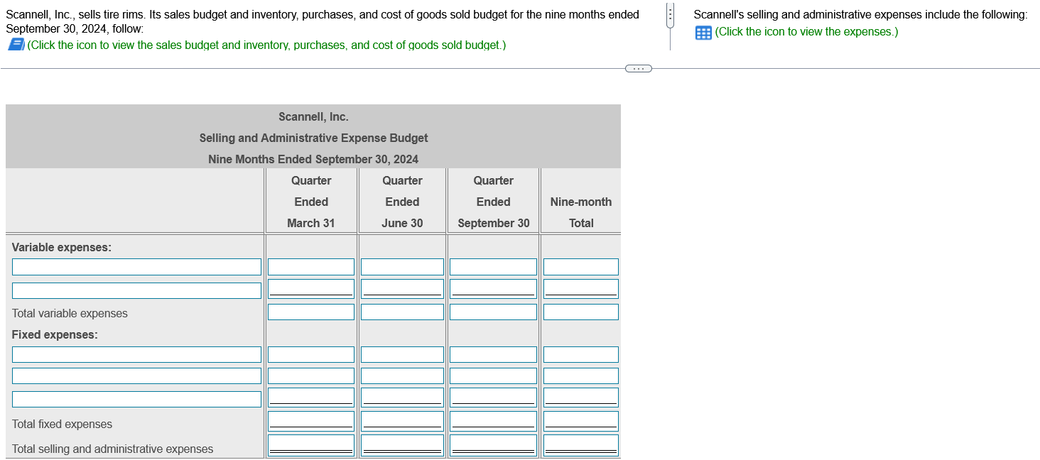 Solved Reference s selling and administrative expenses | Chegg.com
