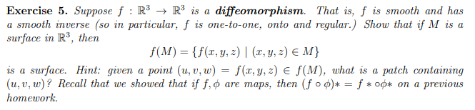 Solved Exercise 5 Suppose F R3 R3 Is A
