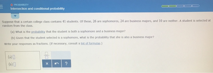 Solved Intersection and conditional probability Suppose that | Chegg.com