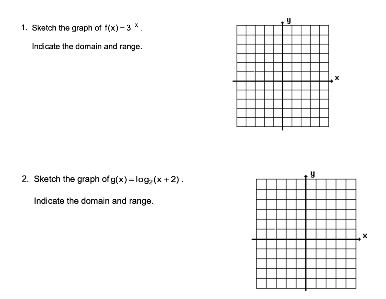 Solved 1. Sketch the graph of f(x)=3−x. Indicate the domain | Chegg.com Solved 1. Sketch the graph of f(x)=3−x. Indicate the domain | Chegg.com