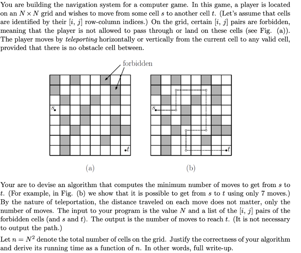 You are building the navigation system for a computer | Chegg.com