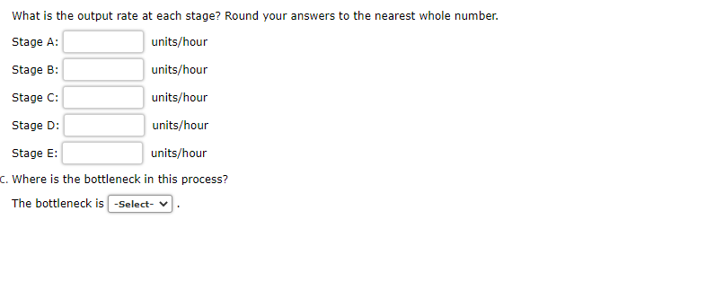 Solved The production process shown below consists of five | Chegg.com