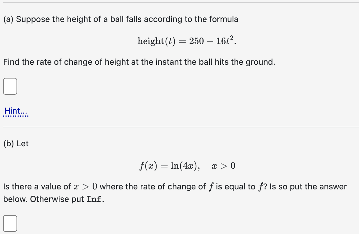 Solved (a) Suppose the height of a ball falls according to | Chegg.com