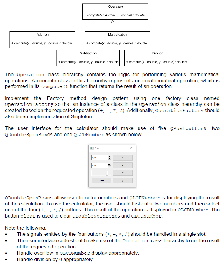 Solved In this exercise, you will design a simple calculator | Chegg.com
