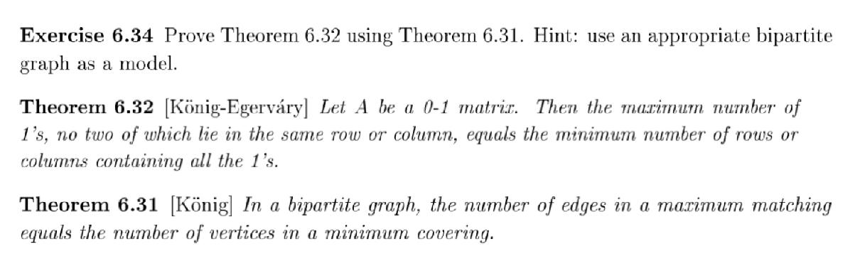 Solved Exercise 6.34 Prove Theorem 6.32 using Theorem 6.31. | Chegg.com