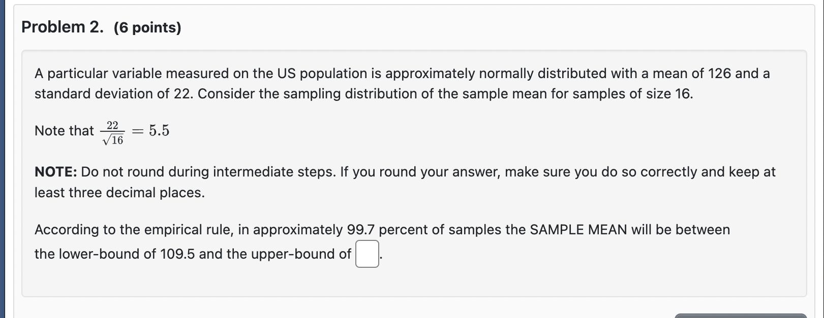 Solved Problem 2. (6 ﻿points)A particular variable measured | Chegg.com