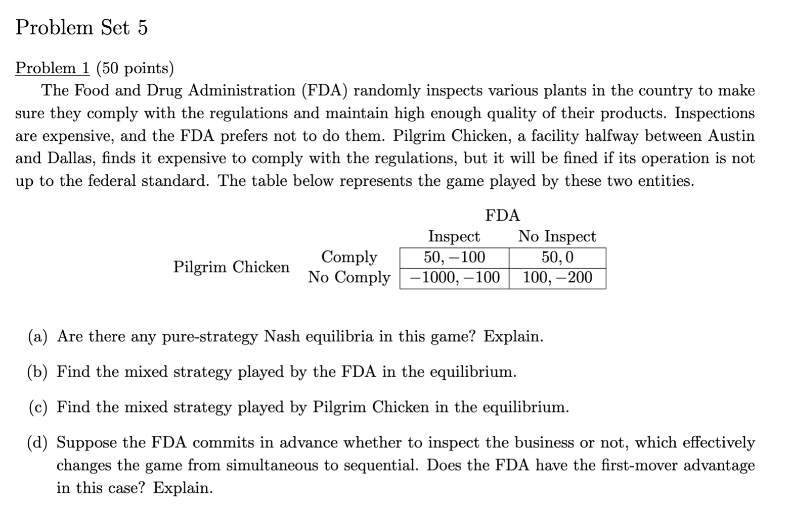 Solved Problem 1 50 Points The Food And Drug 