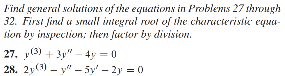 Solved Find general solutions of the equations in Problems | Chegg.com
