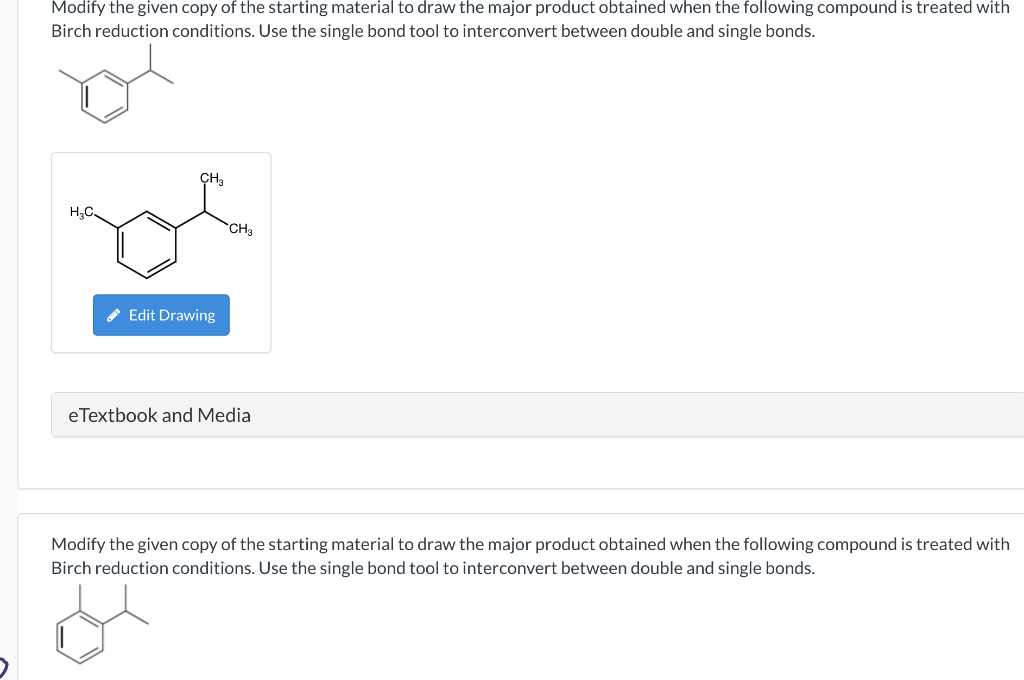 Solved Modify the given copy of the starting material to | Chegg.com