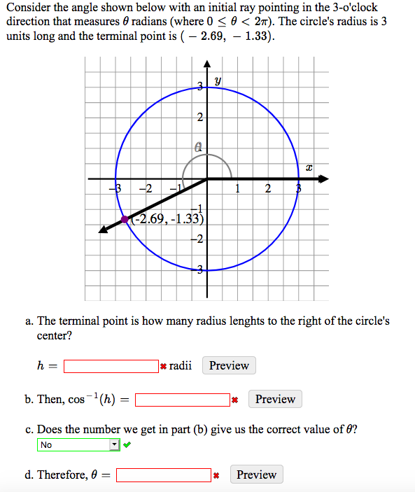 Solved Consider the angle shown below with an initial ray | Chegg.com