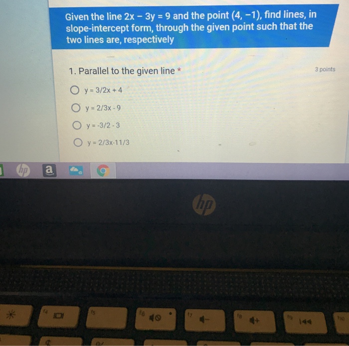 Solved Finding Parallel and Perpendicular Lines write the | Chegg.com