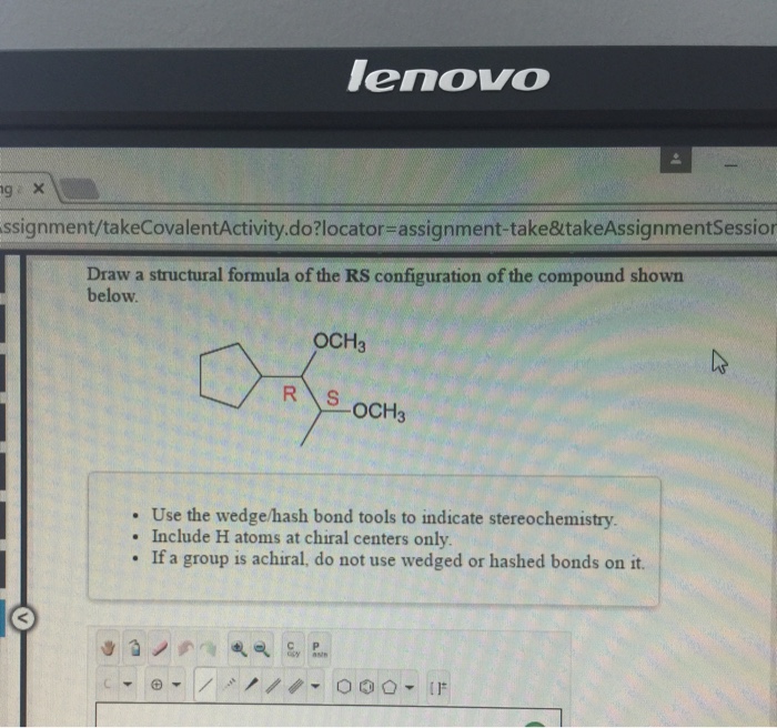 Solved Draw a structural formula of the RS configuration of | Chegg.com