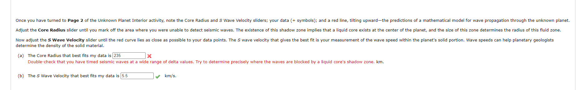 Solved This simulation allows you to measure seismic waves | Chegg.com