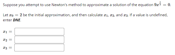 Solved Suppose you attempt to use Newton's method to | Chegg.com