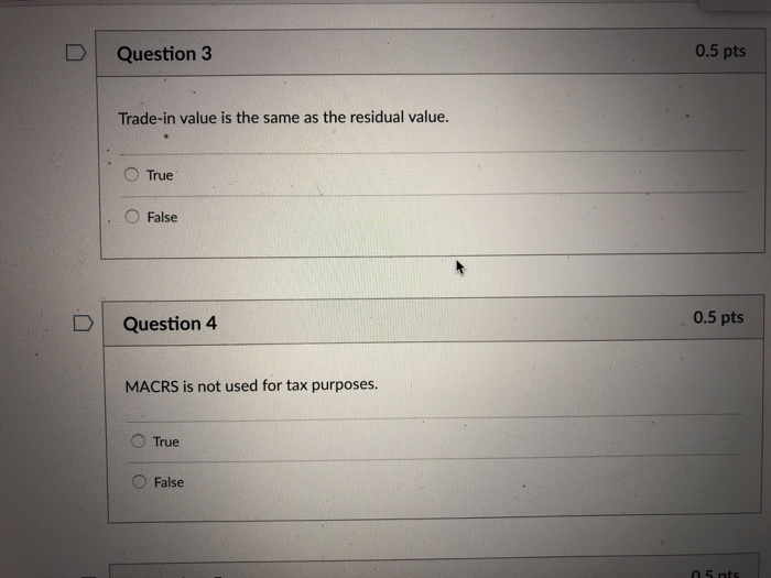 Solved D Question 1 0.5 pts . A company using the | Chegg.com