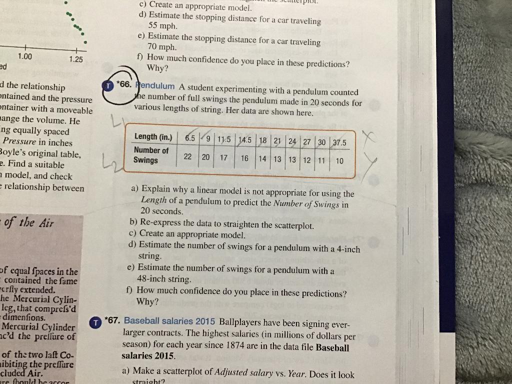Solved 1.00 1.25 c) Create an appropriate model. d) Estimate | Chegg.com