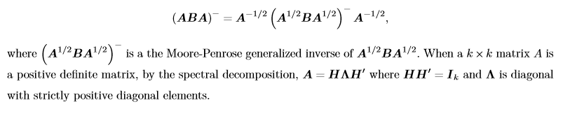 Solved (ABA)" = A-1/2 (4!/?BA!/2) where (4\/? BĄ!/) is a the | Chegg.com