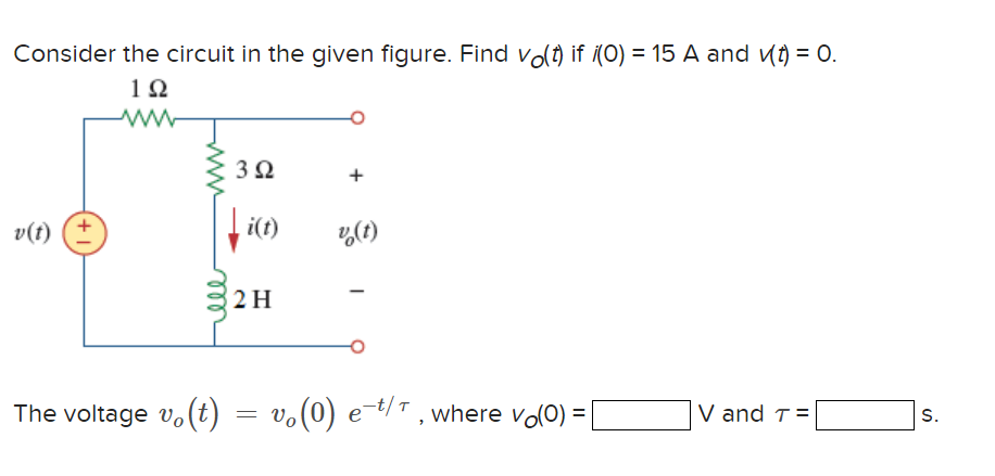 Solved Consider the circuit in the given figure. Find vO(t) | Chegg.com