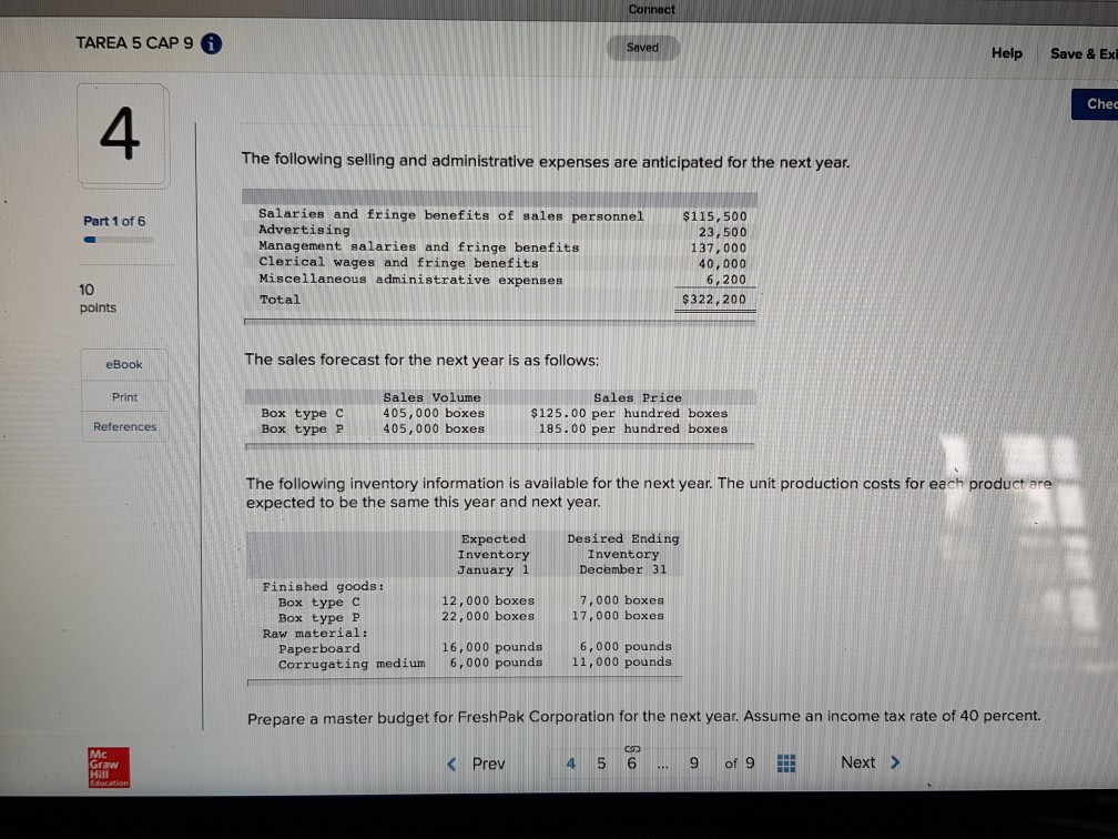 Solved Saved Help Save & Exit Check my Problem 9-42 | Chegg.com