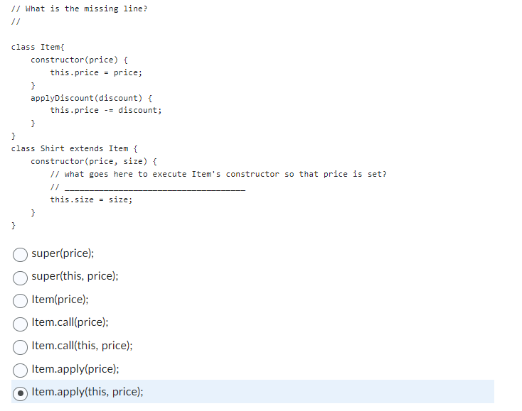 Solved The prototype of object.prototype isconsole. | Chegg.com
