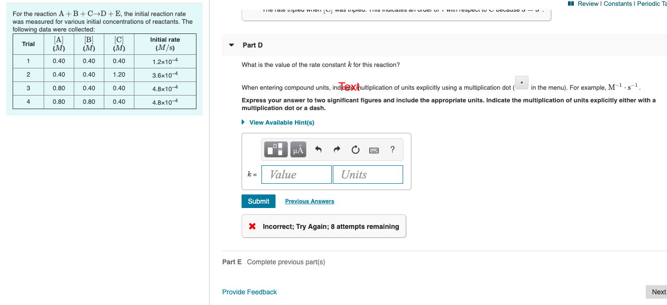 Solved II Review | Constants 1 Periodic Ta HIICIAL LIPIOU | Chegg.com