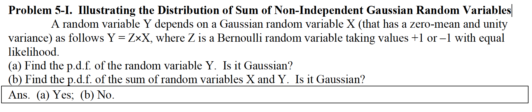Solved = a Problem 5-1. Illustrating the Distribution of Sum | Chegg.com