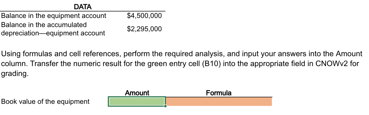 Solved The balance in the equipment account is $4,500,000, | Chegg.com
