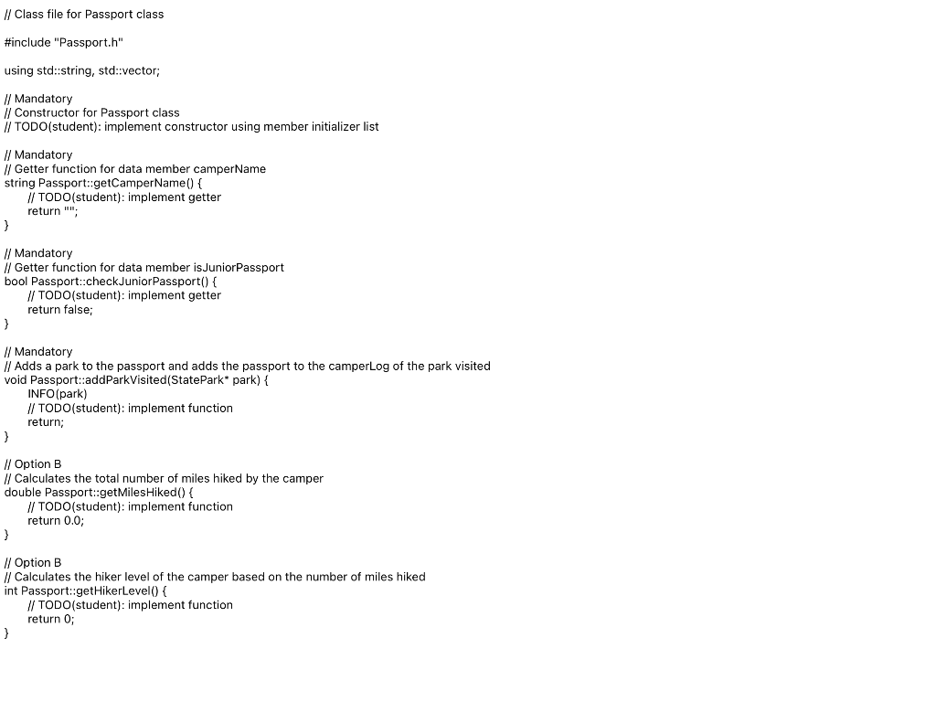 // Class file for Database class #include | Chegg.com