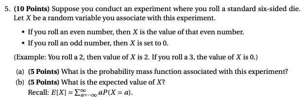 Solved 5 10 Points Suppose You Conduct An Experiment