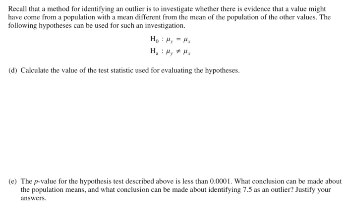 Solved I need a solution for this AP statistics problem. I | Chegg.com