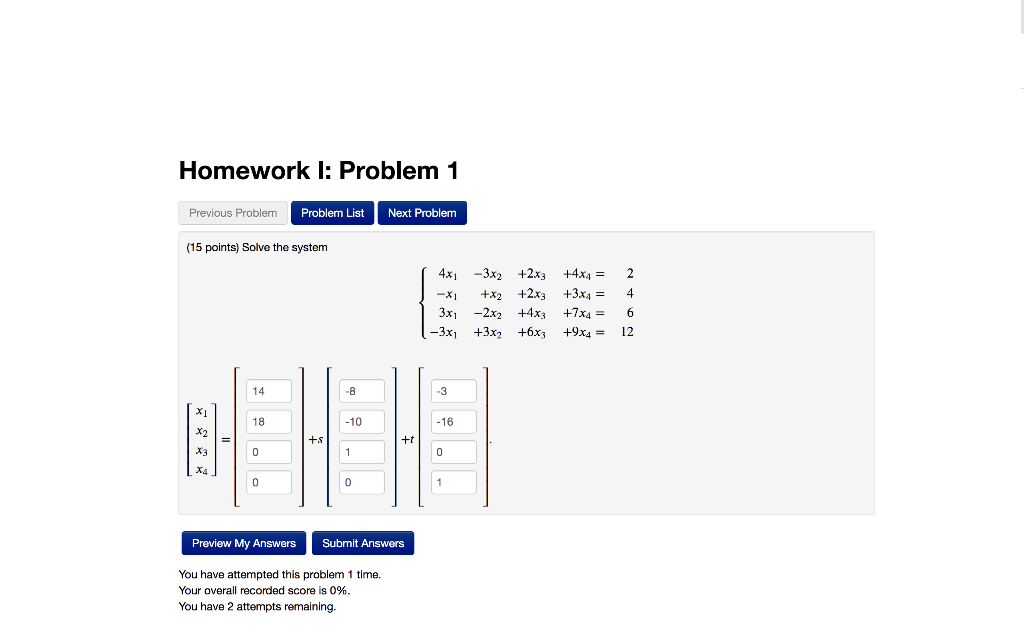 Solved Homework L Problem 1 Previous Problem Problem List