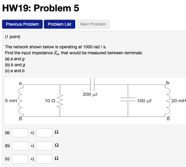 Solved HW19: Problem 5 Previous Problem Problem List Next | Chegg.com