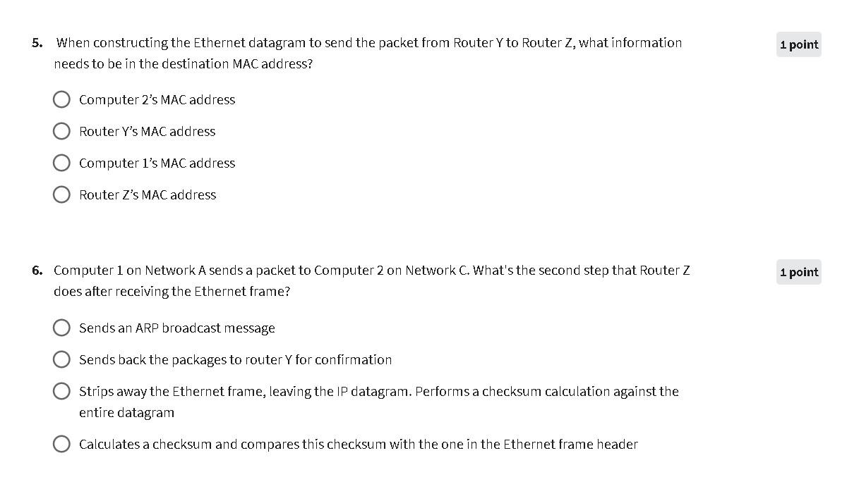 Solved Use the following scenario to answer the 10 questions | Chegg.com