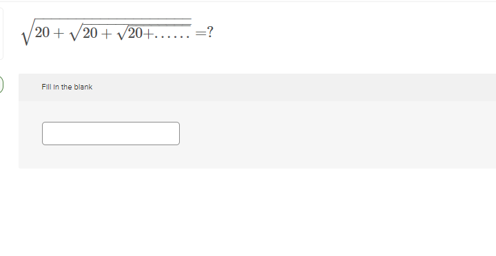 Solved 20+20+20+..... =? Fill in the blank | Chegg.com