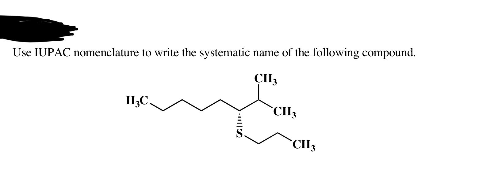 Solved Use IUPAC nomenclature to write the systematic name | Chegg.com