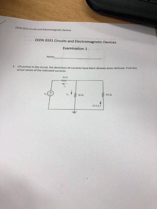 Solved EEEN 3331 Circuits and Electromagnetic Devices EEEN | Chegg.com