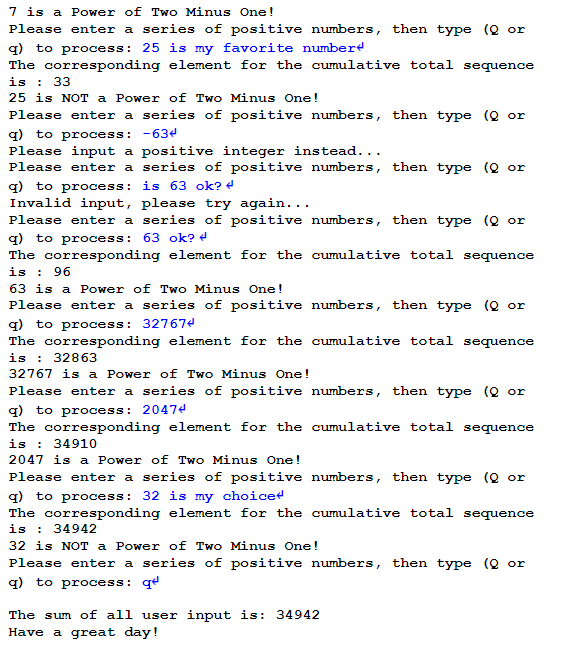 Solved Problem Statement Write a program that repeatedly | Chegg.com