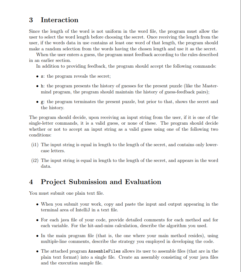 Solved ***JAVA ONLY*** 1 The Game of Wordle The goal of the | Chegg.com