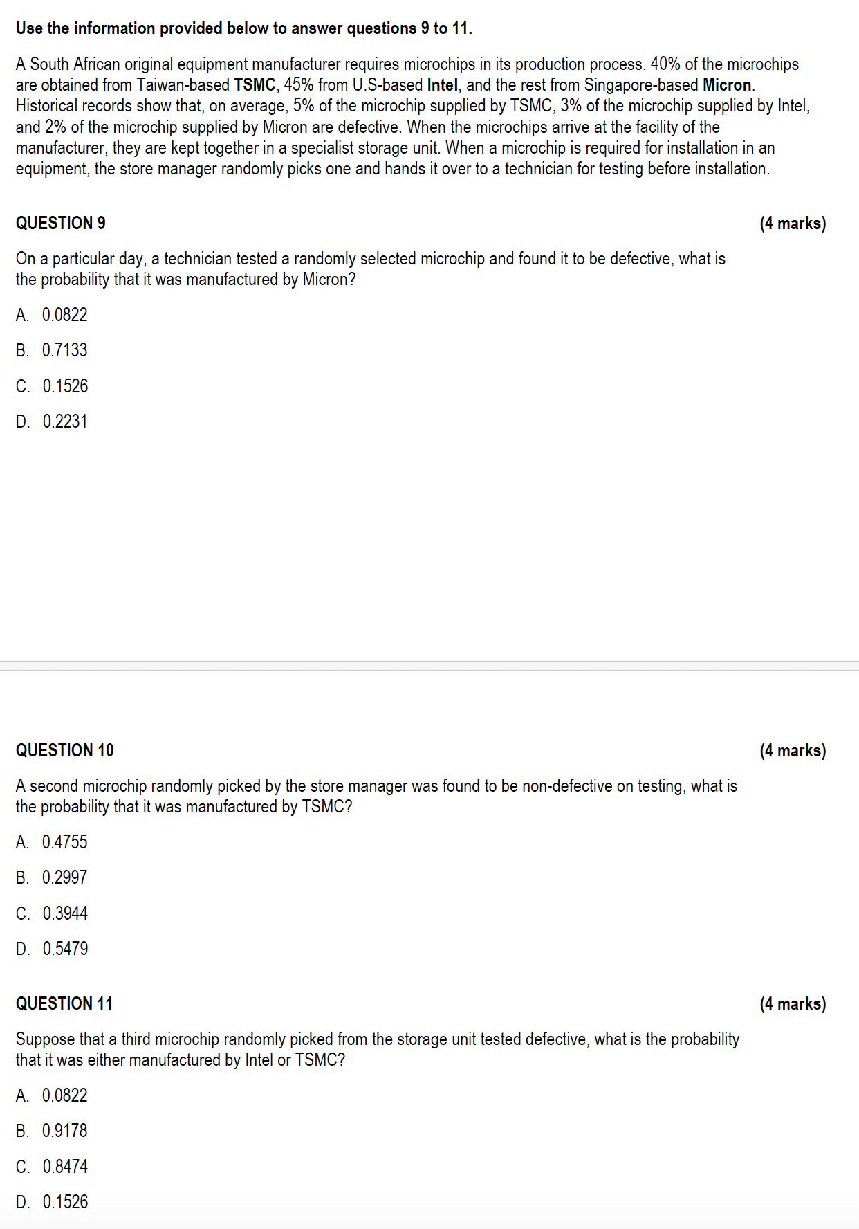 Solved Use the information provided below to answer | Chegg.com