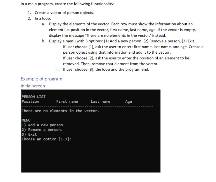 Solved In a Visual Studio Project, create a person class | Chegg.com