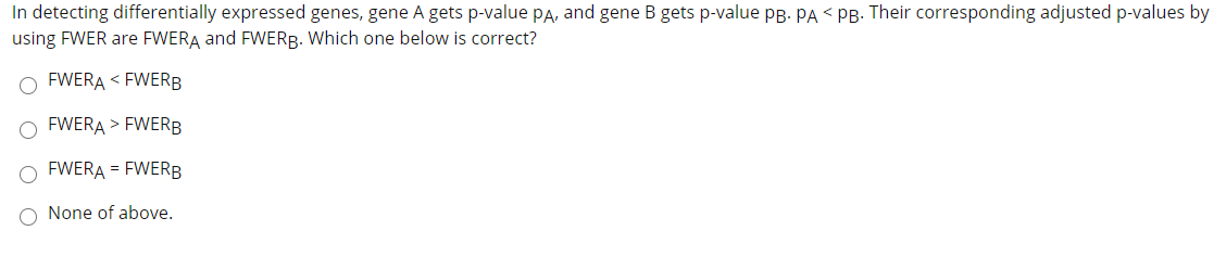 Solved In Detecting Differentially Expressed Genes Gene A