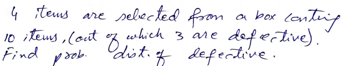Solved 0 4 items are selected from a box conting 10 items, | Chegg.com