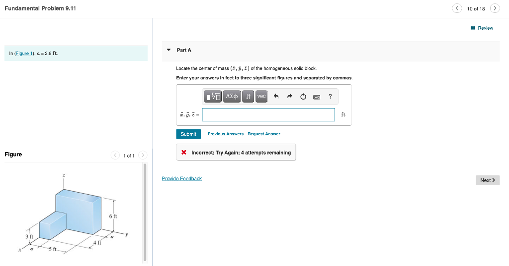 Solved Locate the center of mass (xˉ,yˉ,zˉ) of the | Chegg.com