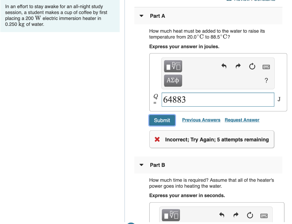 Solved In an effort to stay awake for an all-night study | Chegg.com