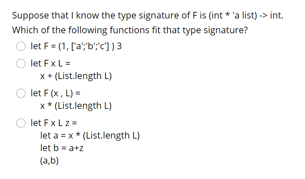 Solved let rec tricks AnswerThis = match AnswerThis with | | Chegg.com