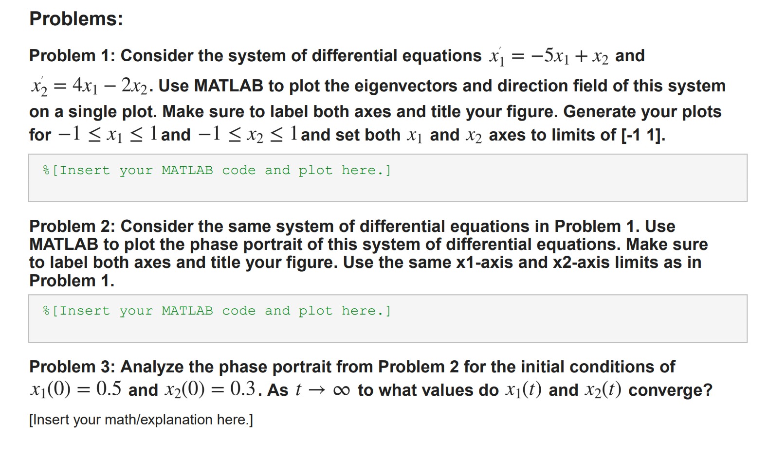 Solved I only need the answer to problem 3, please do not | Chegg.com