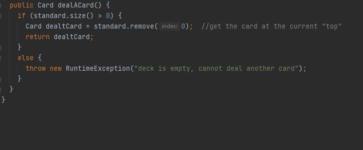 Solved Create a simplified Blackjack game using the Deck and | Chegg.com